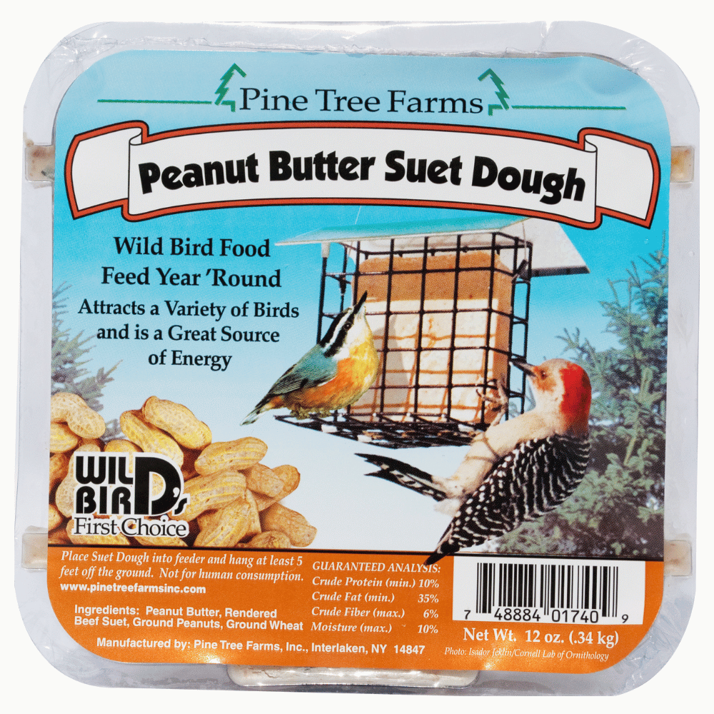 Pine Tree Farms Peanut Butter Suet Dough 12oz – Bird Haven